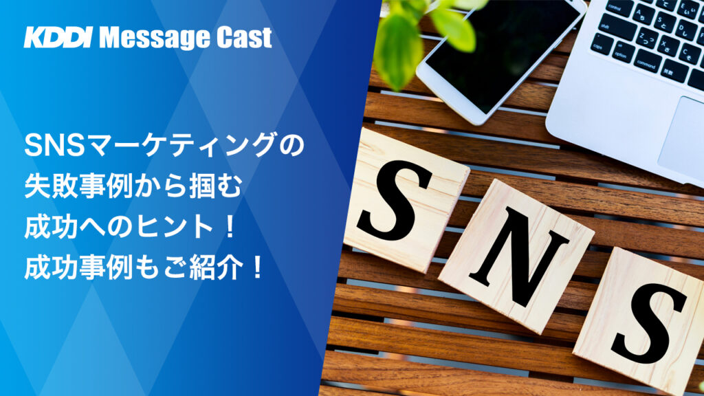 SNSマーケティングの失敗事例から掴む成功へのヒント！成功事例もご紹介！ - SMS送信サービス「KDDIメッセージキャスト」